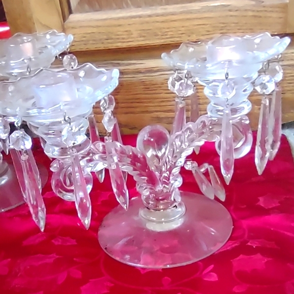 Antique | Accents | Antique Chamber Crystal Candlabra | Poshmark